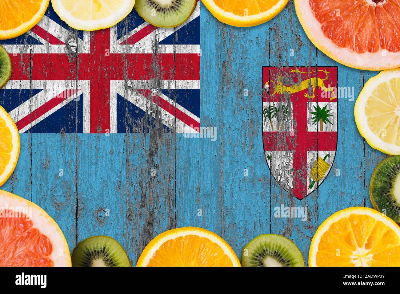 Fiji food concept. Fresh fruits from traditional gardens. Cooking ...
