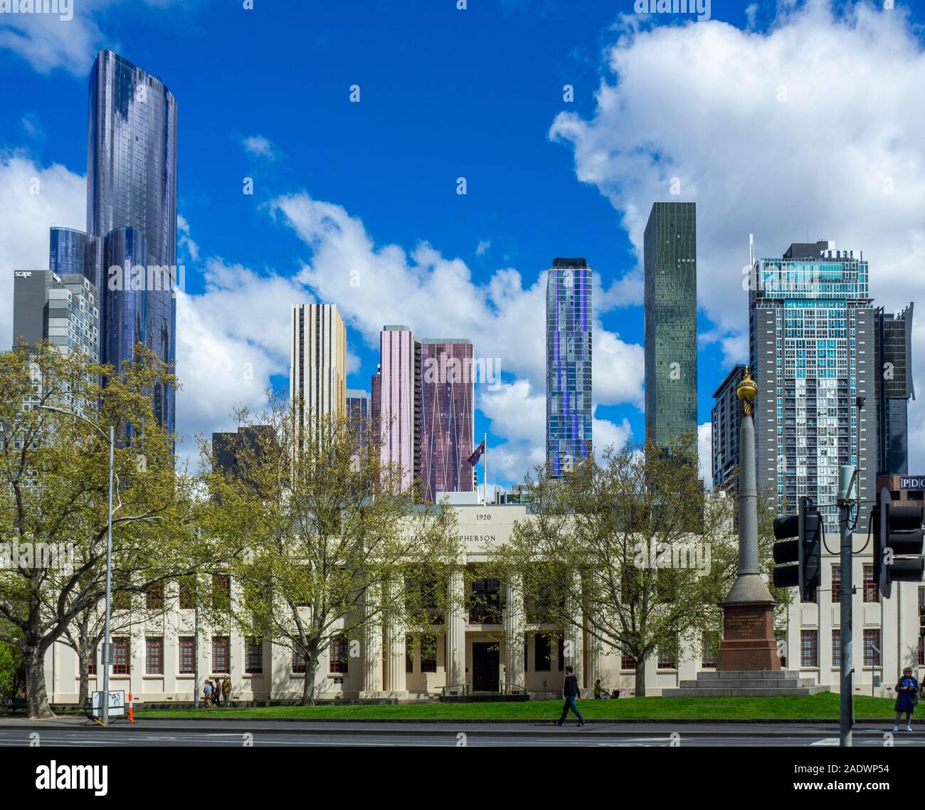 RMIT Buiding 13 Emily McPherson Building and residential apartment ...
