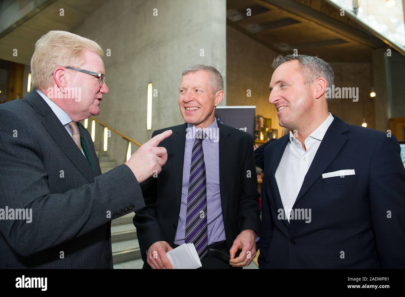 Edinburgh, UK. 5th Dec, 2019. Pictured: (left-right) Jackson Carlaw MSP ...