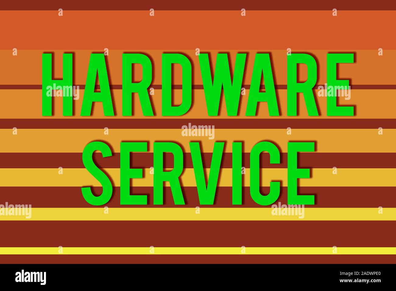 Handwriting text Hardware Service. Conceptual photo act of supporting ...
