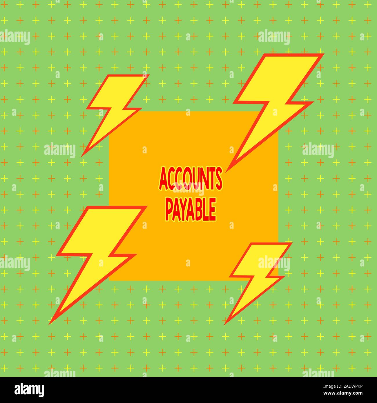 Text sign showing Accounts Payable. Business photo text money owed by a ...