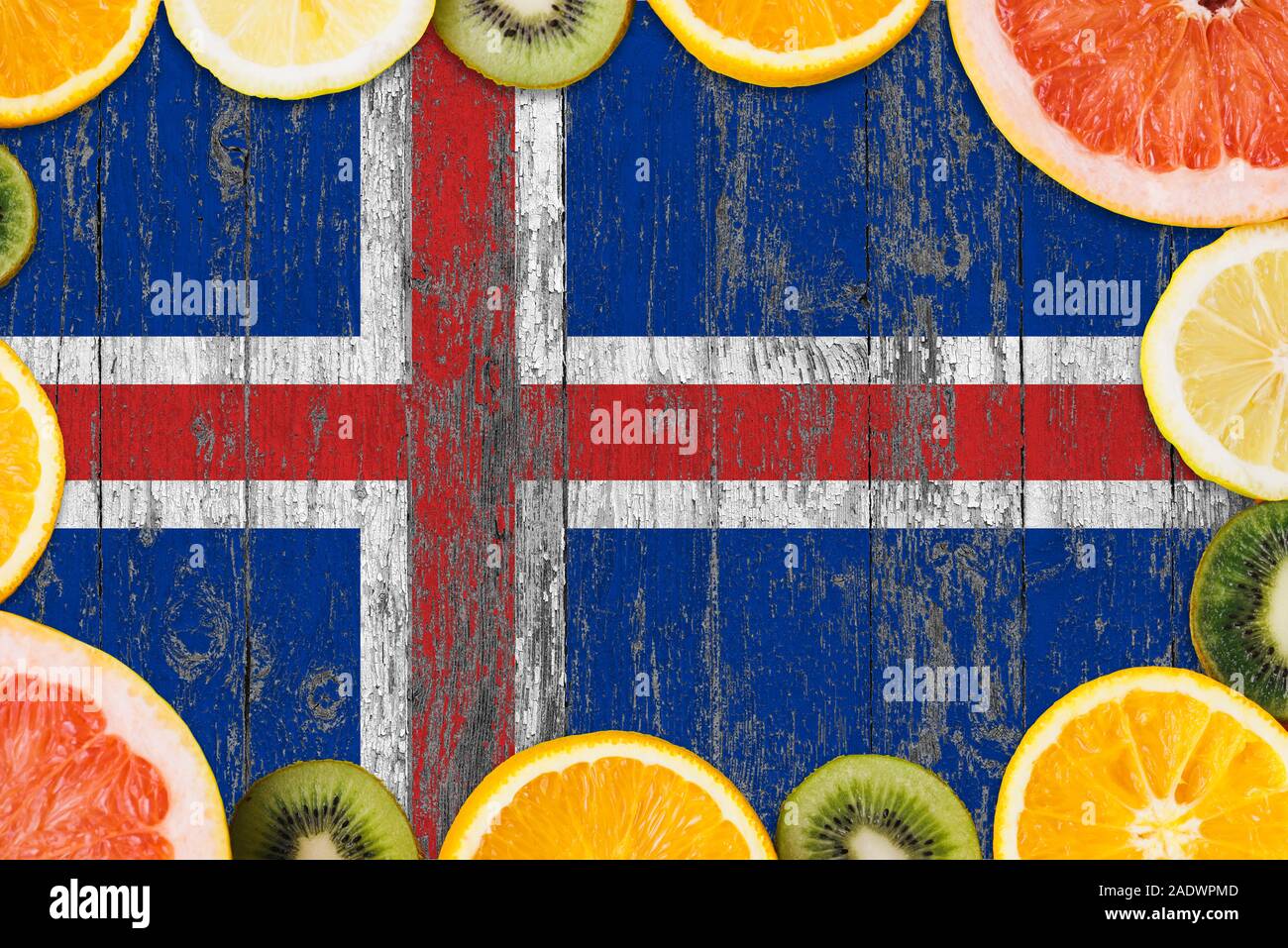Iceland food concept. Fresh fruits from traditional gardens. Cooking ...