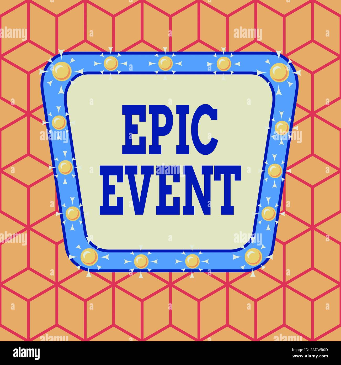 Conceptual hand writing showing Epic Event. Concept meaning pertaining ...