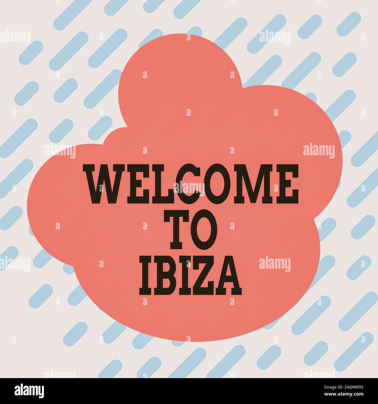 Conceptual hand writing showing Welcome To Ibiza. Concept meaning Warm ...