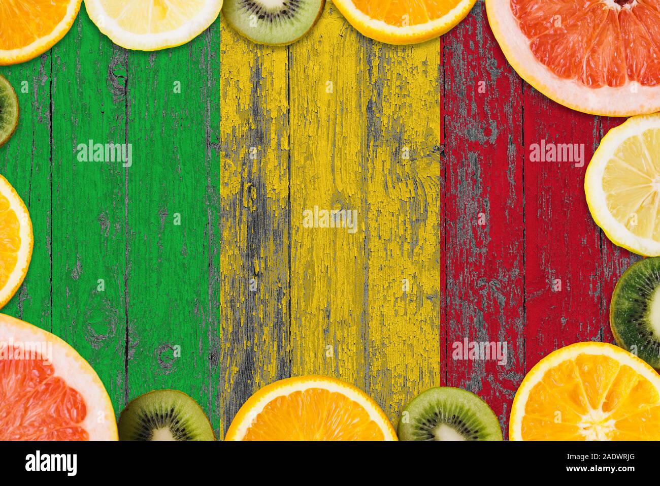 Mali food concept. Fresh fruits from traditional gardens. Cooking ...