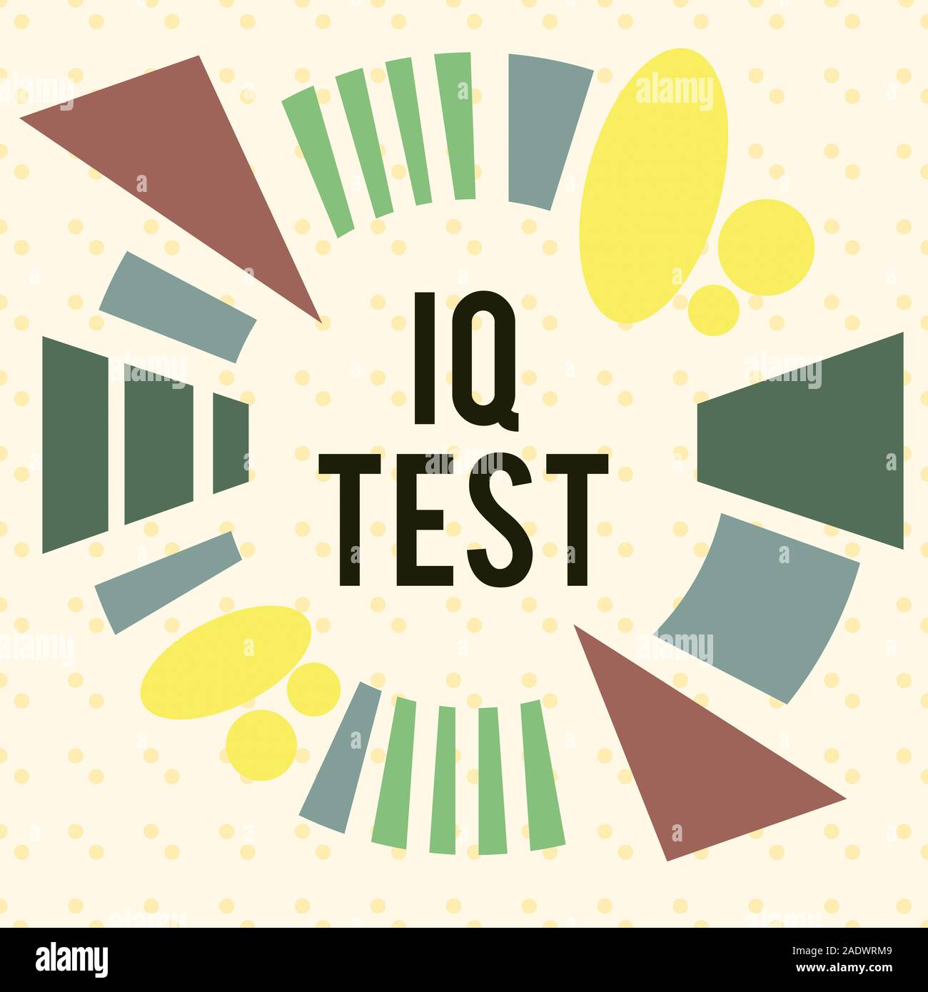 Writing note showing Iq Test. Business concept for attempt to measure ...