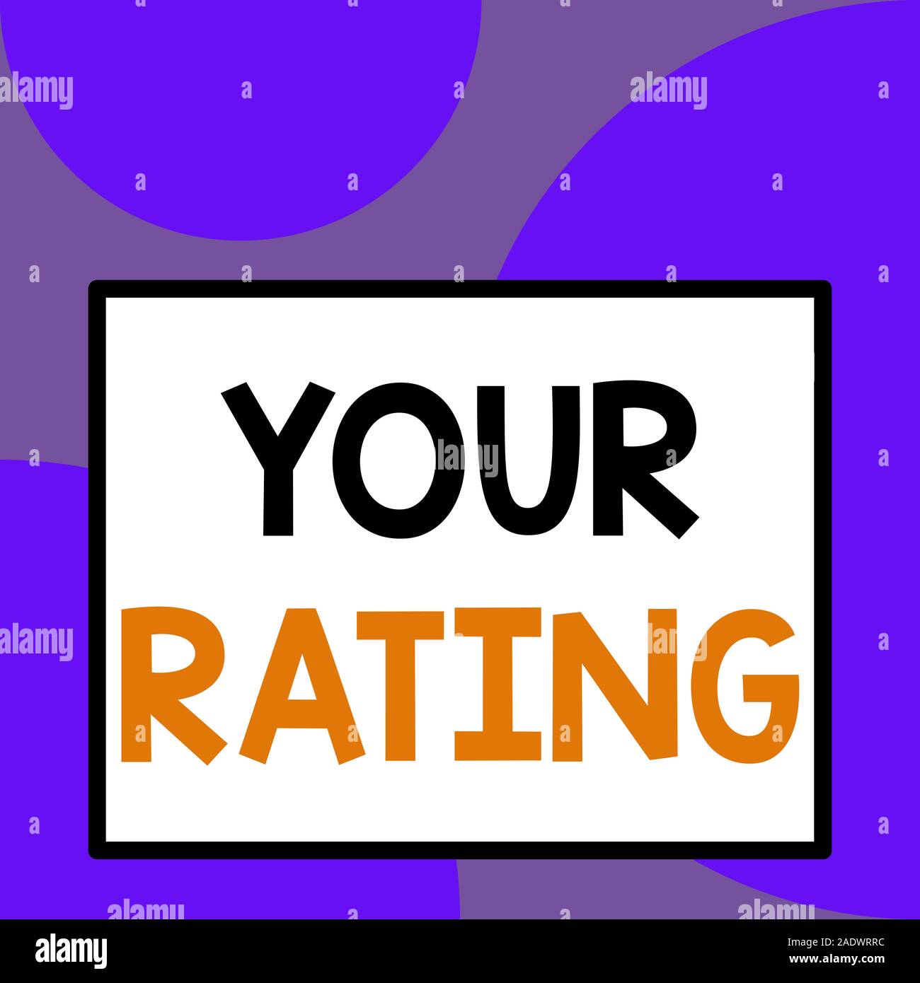 Word writing text Your Rating. Business photo showcasing score or ...