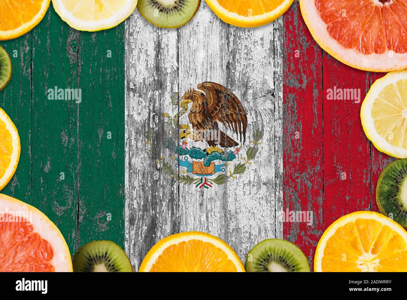 Mexico food concept. Fresh fruits from traditional gardens. Cooking ...
