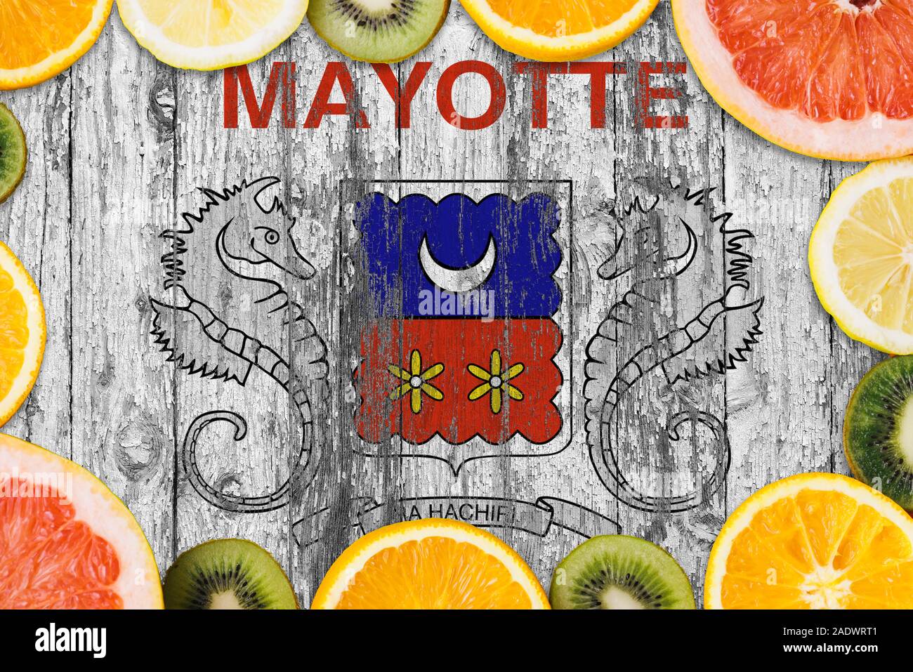 Mayotte food concept. Fresh fruits from traditional gardens. Cooking ...