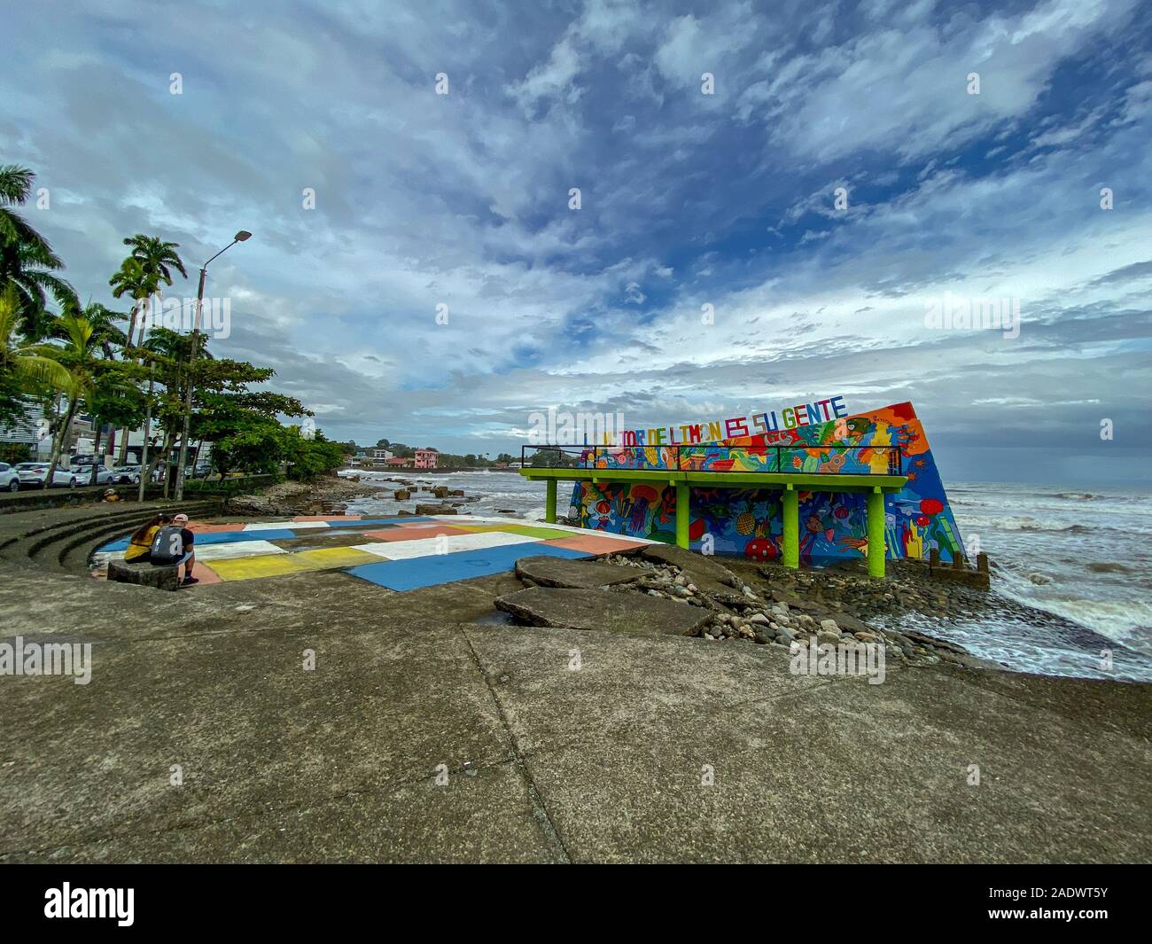 Puerto Limon/Costa Rica - 11/7/19: A colorful sign that translates in ...