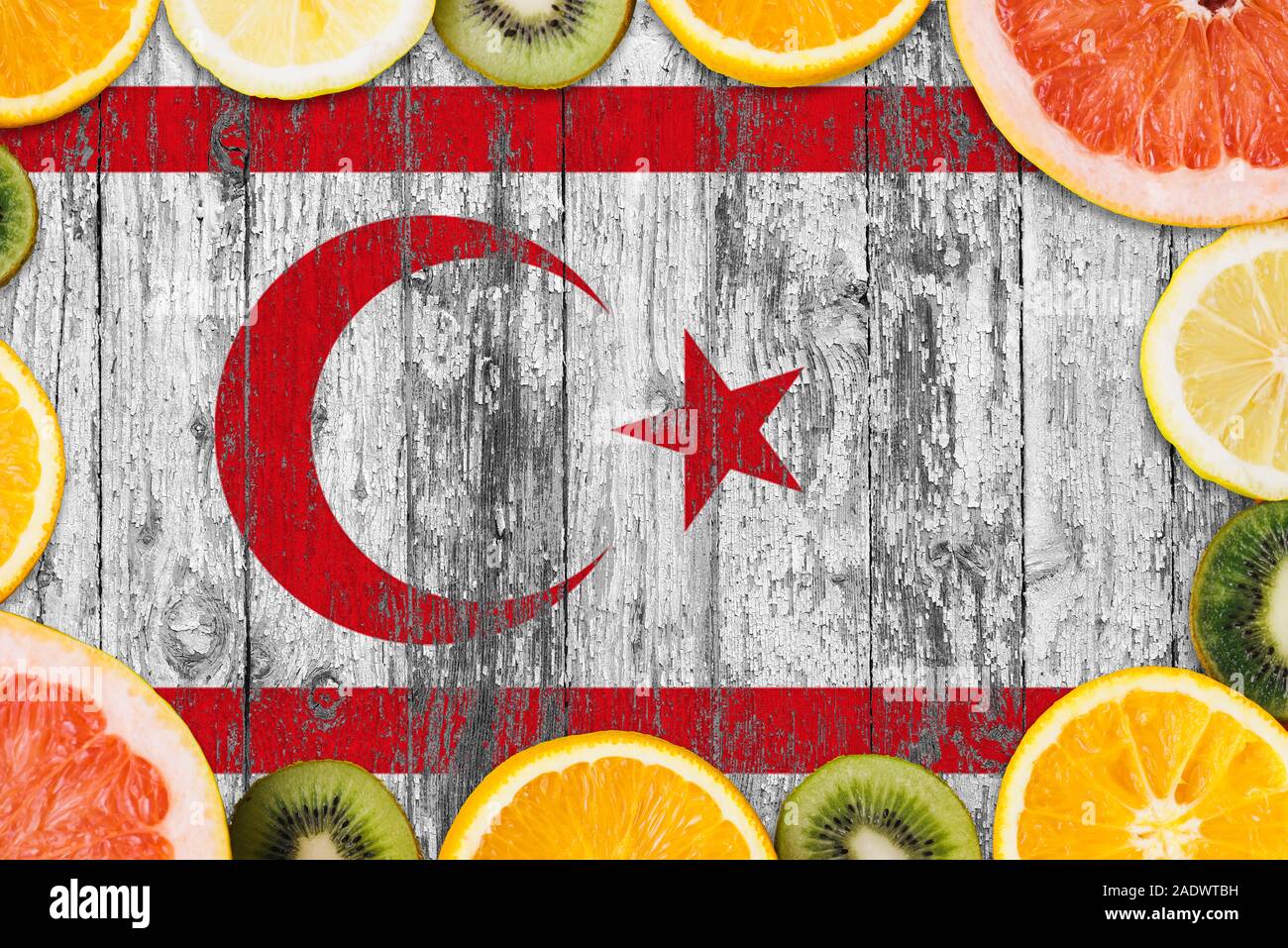 Northern Cyprus food concept. Fresh fruits from traditional gardens ...