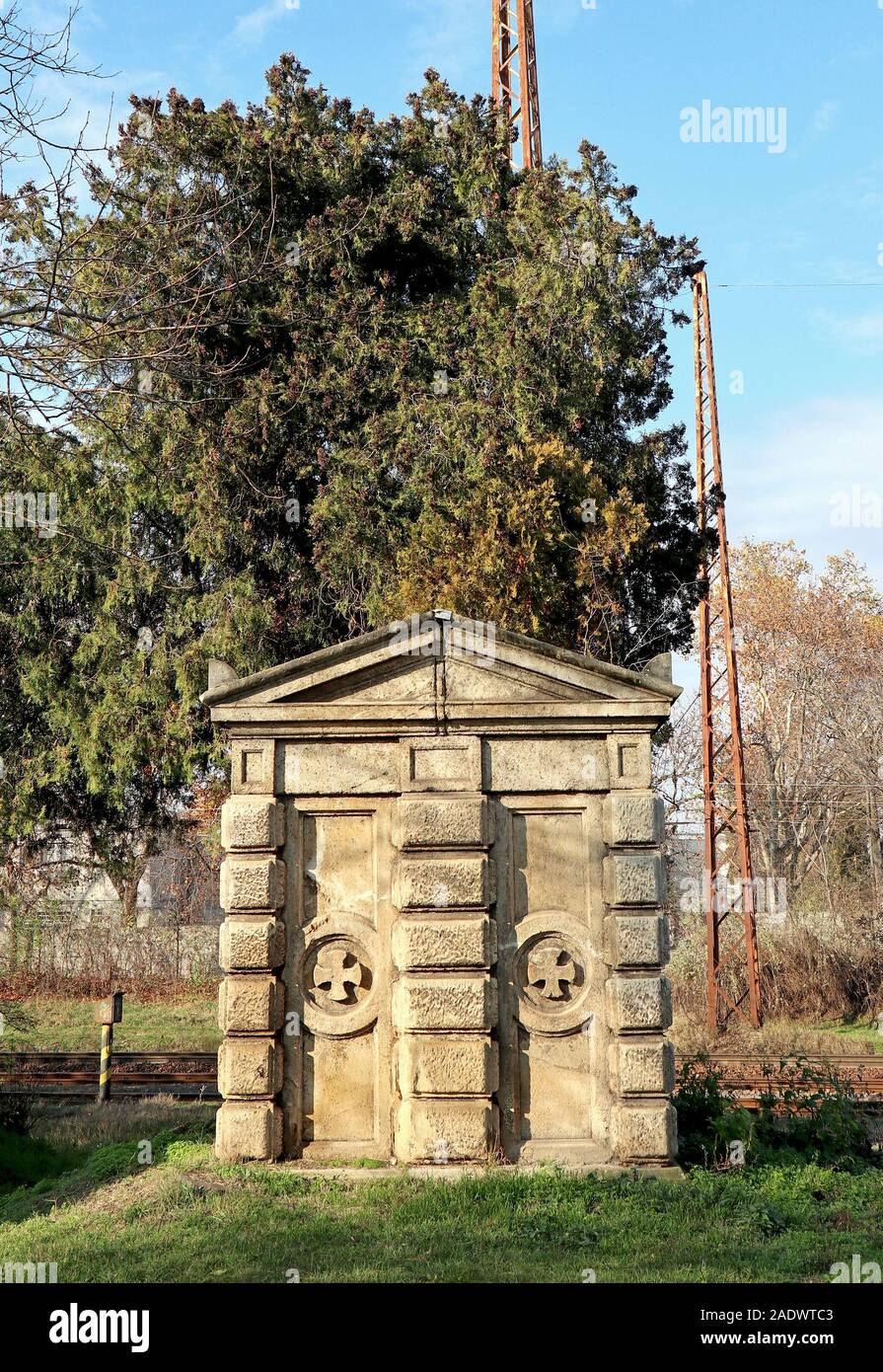 Old crypt in the public cemetery Stock Photo - Alamy