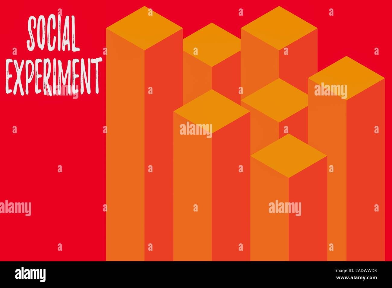 Text sign showing Social Experiment. Business photo text the research ...