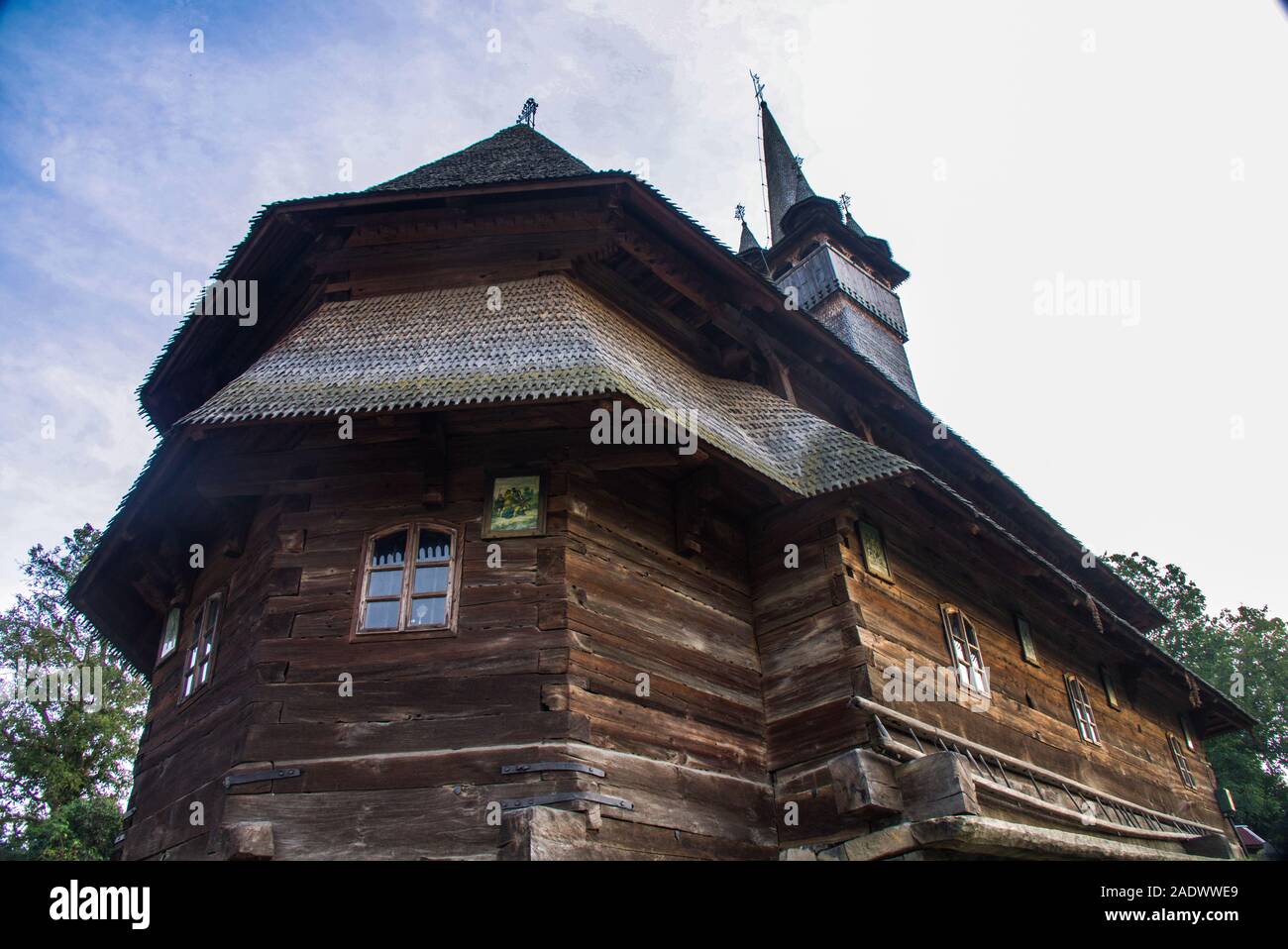 The Unesco wooden church from Budesti (Maramures/Transylvania/Romania ...