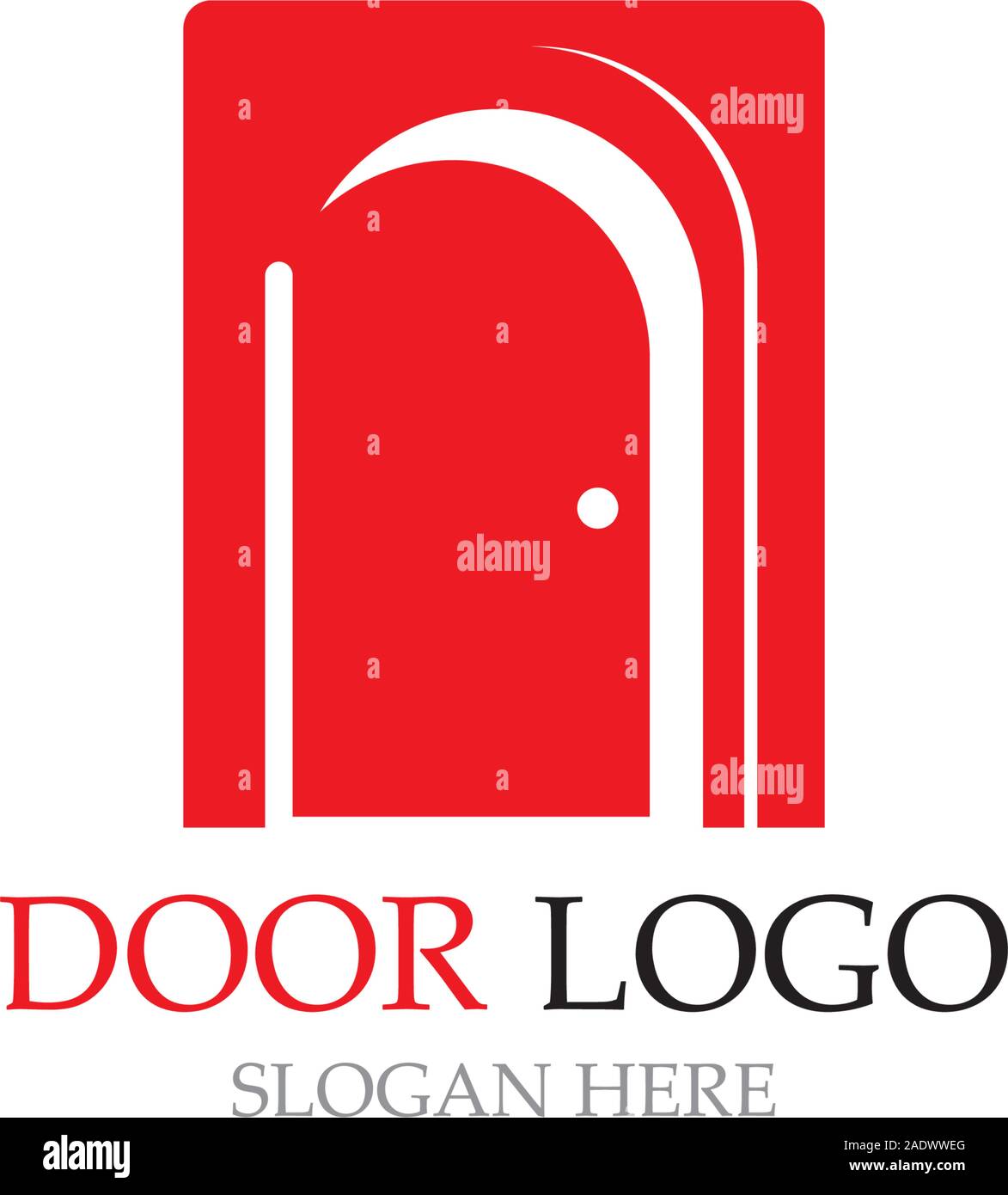 door logo for home and building vector Stock Vector Image & Art - Alamy