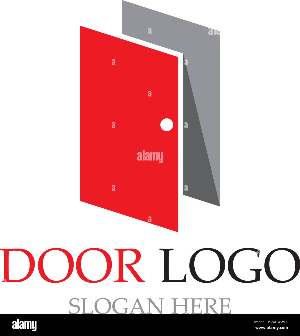 door logo for home and building vector Stock Vector Image & Art - Alamy