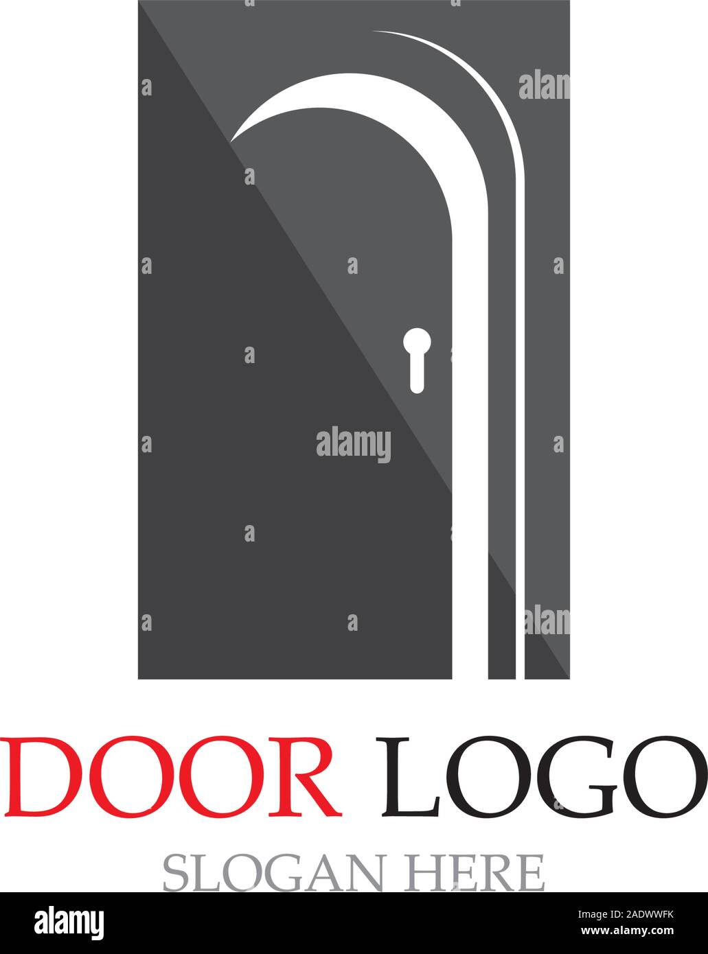 door logo for home and building vector Stock Vector Image & Art - Alamy