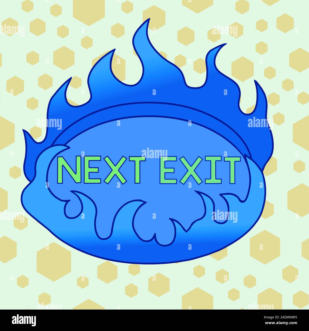 Text sign showing Next Exit. Business photo showcasing the following ...