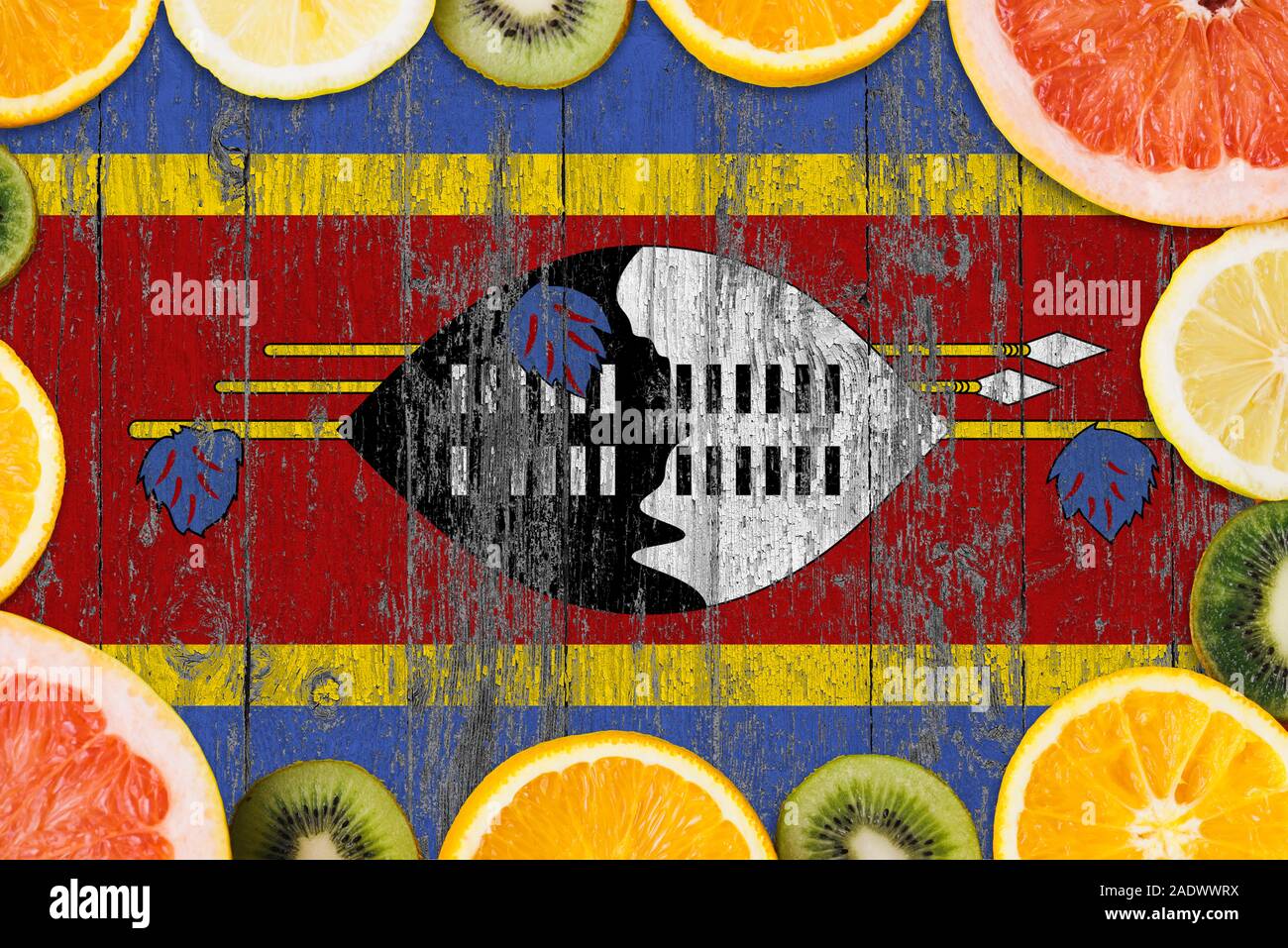 Swaziland food concept. Fresh fruits from traditional gardens. Cooking ...