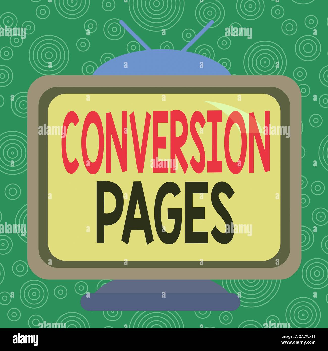 Conceptual hand writing showing Conversion Pages. Concept meaning ...