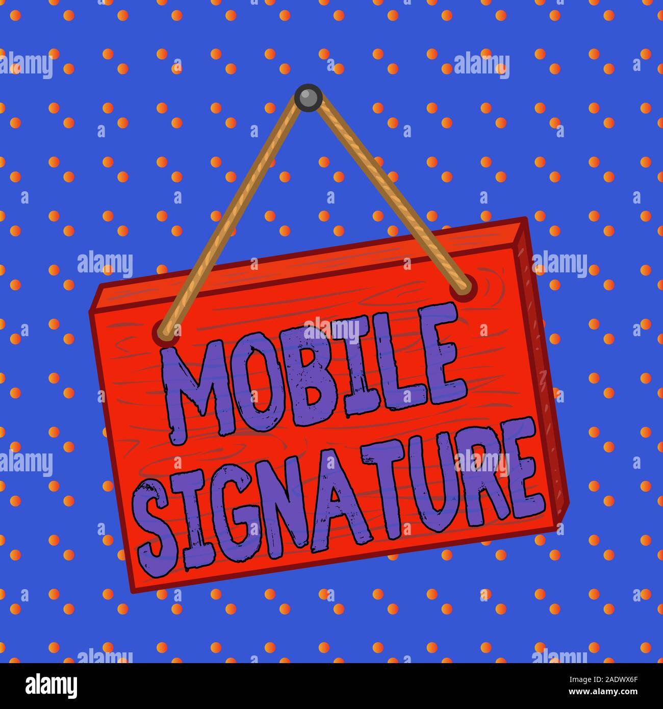 Conceptual hand writing showing Mobile Signature. Concept meaning ...