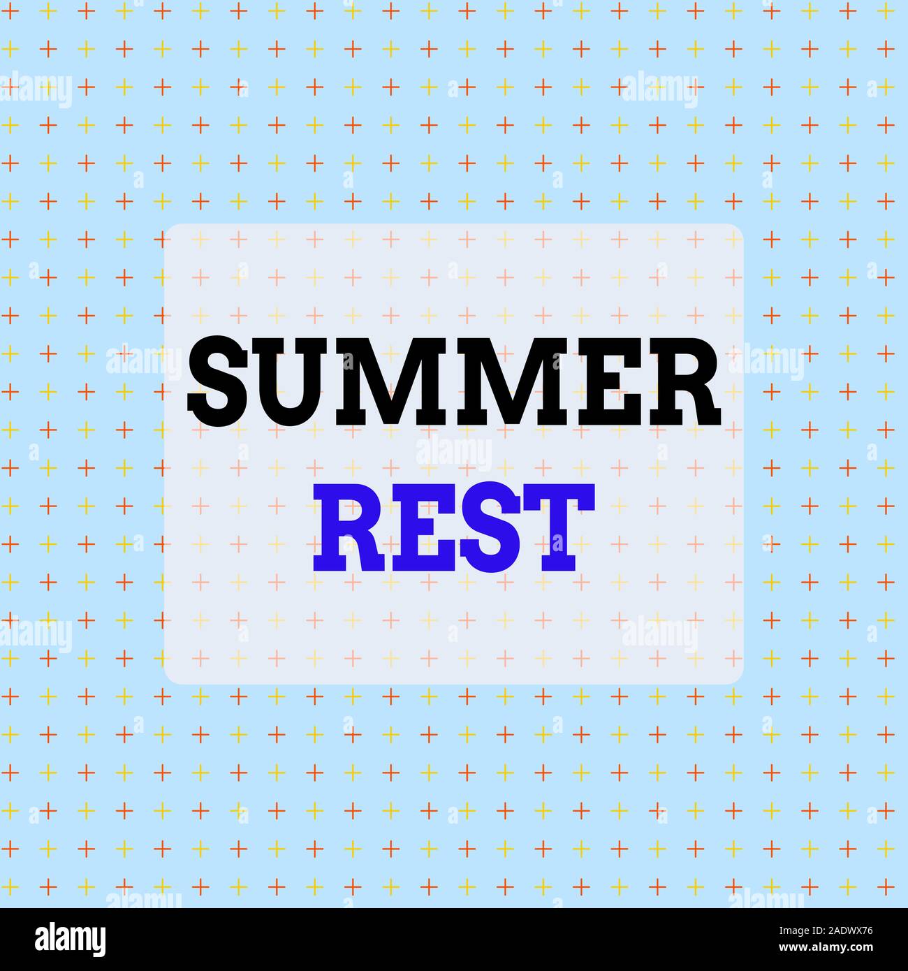 Conceptual hand writing showing Summer Rest. Concept meaning taking ...