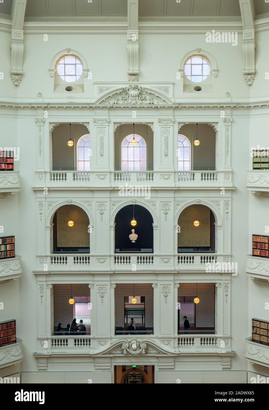 La Trobe Reading Room of the State Library Victoria Melbourne Australia ...