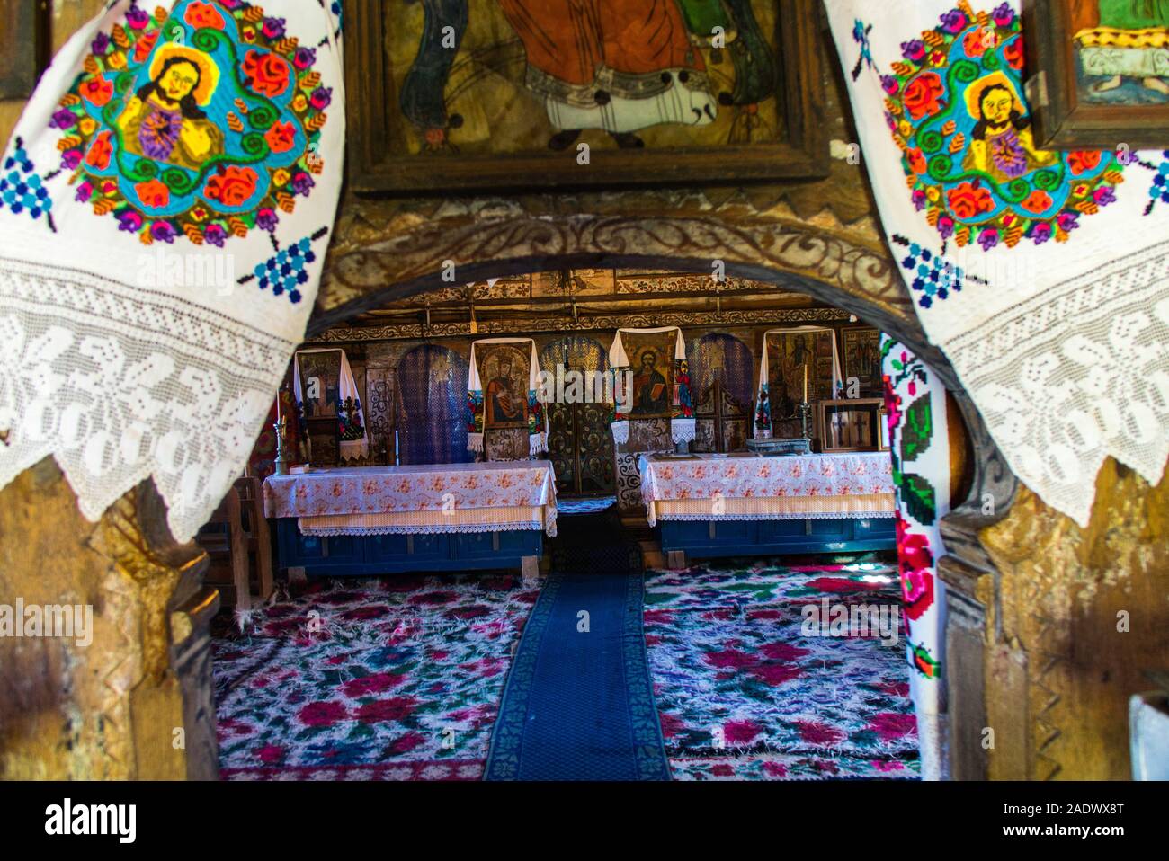 The Unesco wooden church from Budesti (Maramures/Transylvania/Romania ...