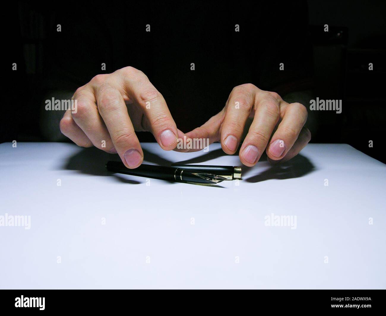 man's hands, expression, gesticulation Stock Photo - Alamy