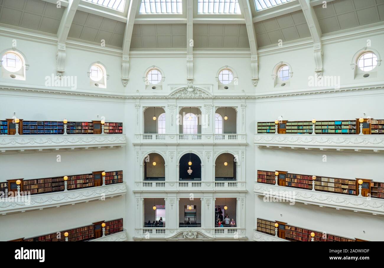 La Trobe Reading Room of the State Library Victoria Melbourne Australia ...
