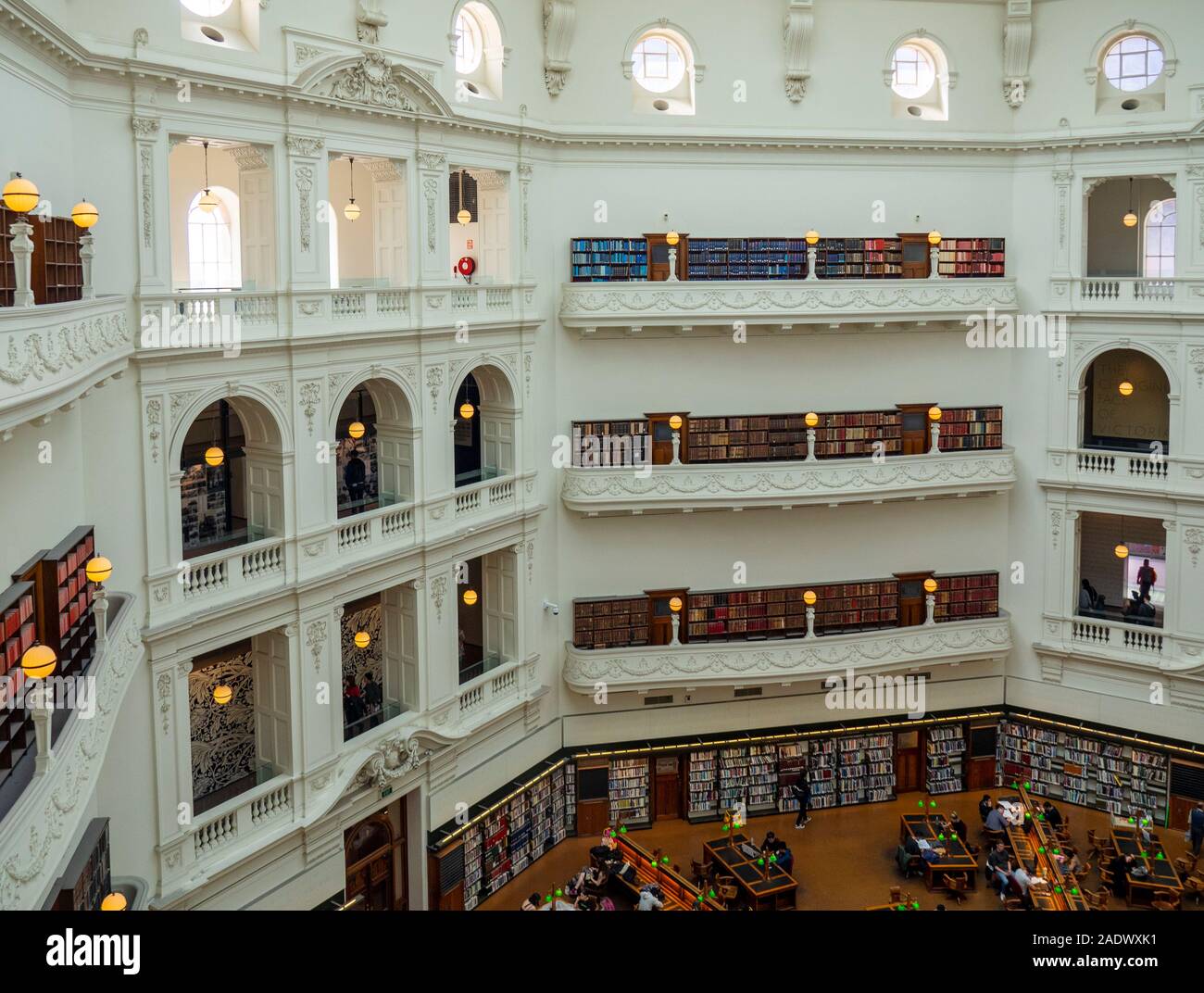 La Trobe Reading Room of the State Library Victoria Melbourne Australia ...