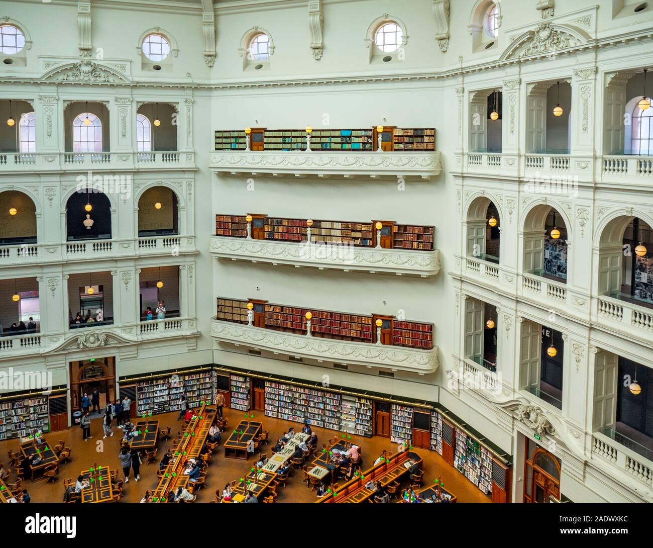 La Trobe Reading Room of the State Library Victoria Melbourne Australia ...