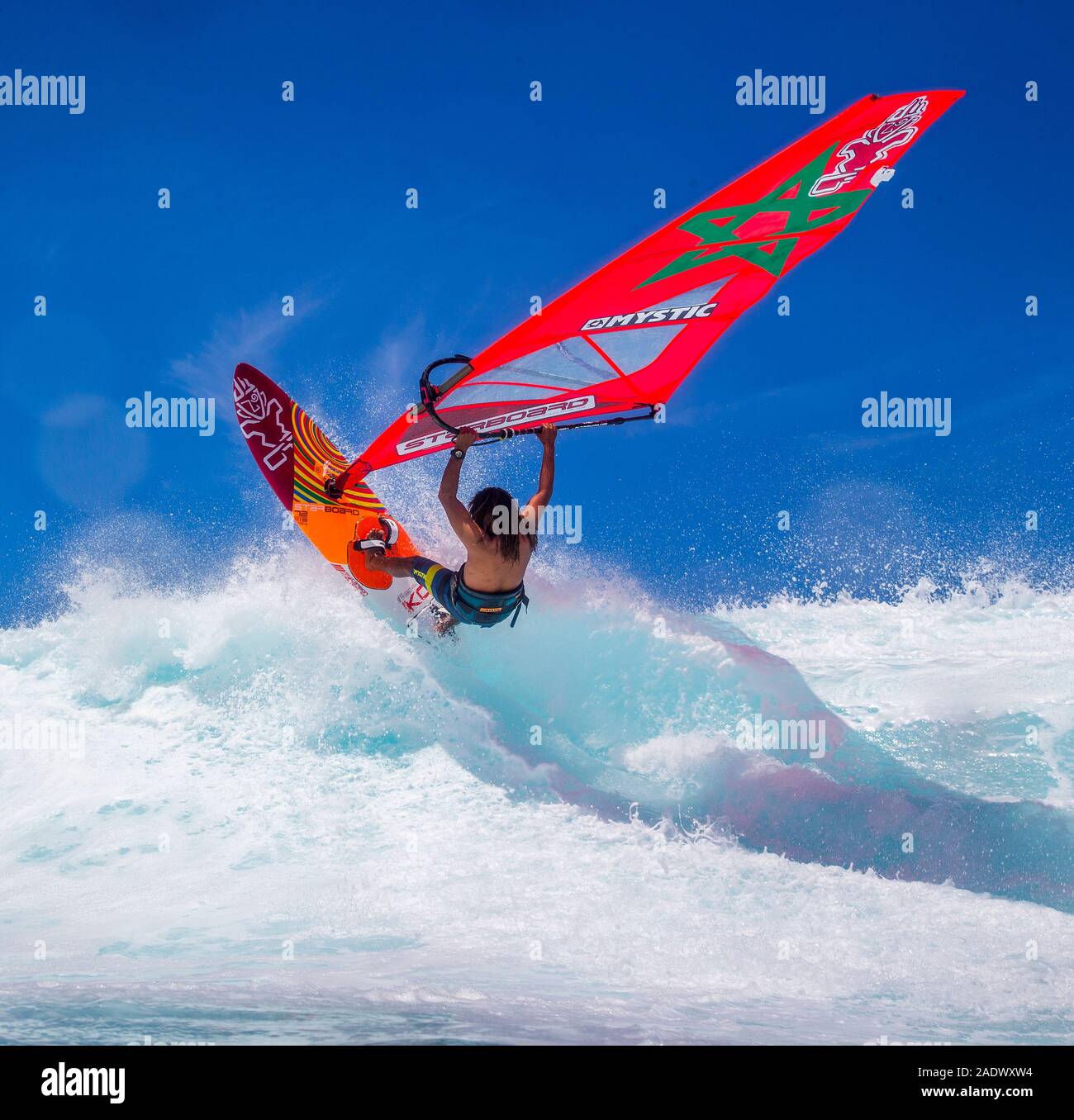 Windsurfing Maui Hawaii Stock Photo - Alamy