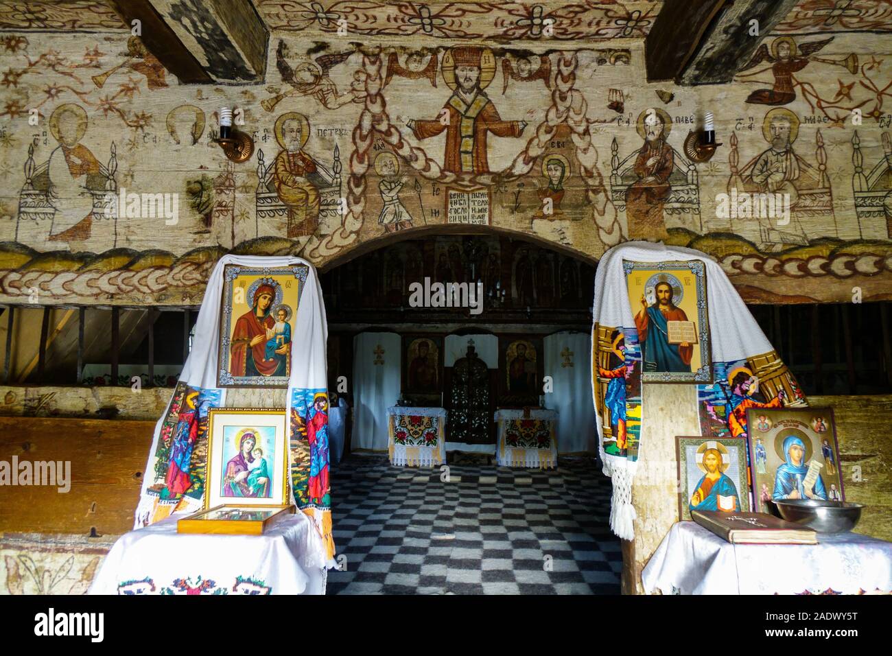 The Unesco wooden church from Desesti (Maramures/Transylvania/Romania ...