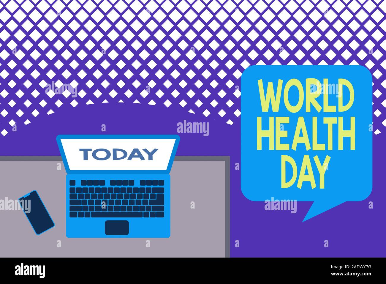 Text sign showing World Health Day. Business photo text Global health ...