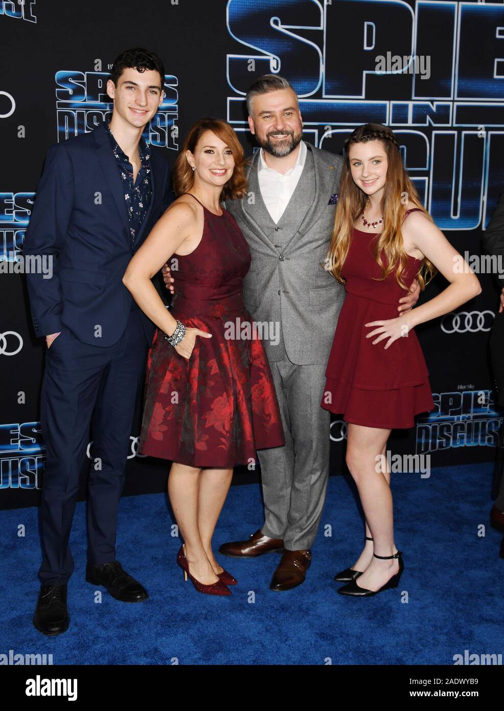 HOLLYWOOD, CA - DECEMBER 04: Director Troy Quane (2nd from R) and ...