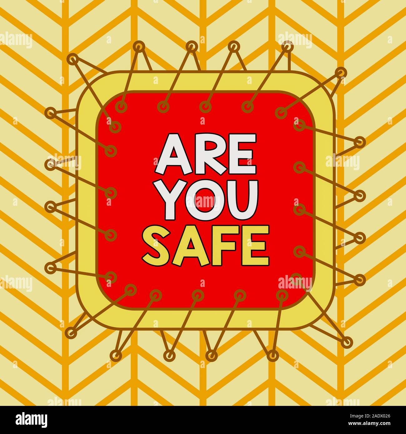 Writing note showing Are You Safe. Business concept for Free from ...