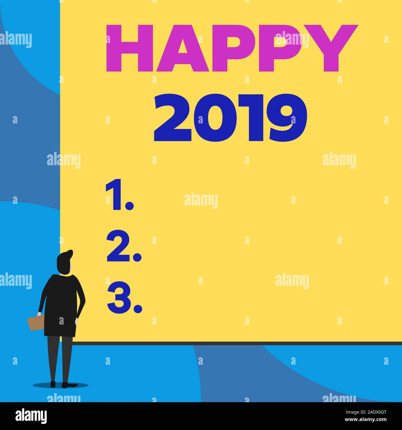 Writing note showing Happy 2019. Business concept for feeling showing ...