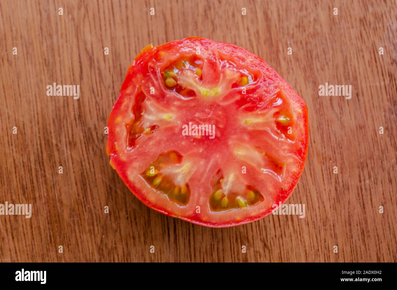 Isolated Tomato Cross Section Stock Photo - Alamy