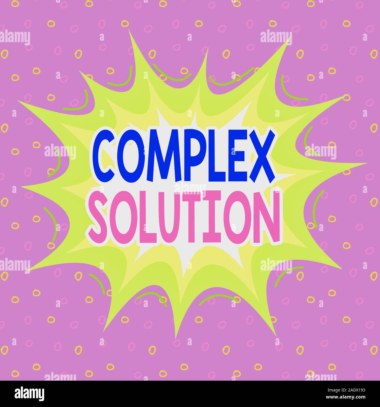 Handwriting text writing Complex Solution. Conceptual photo significant ...