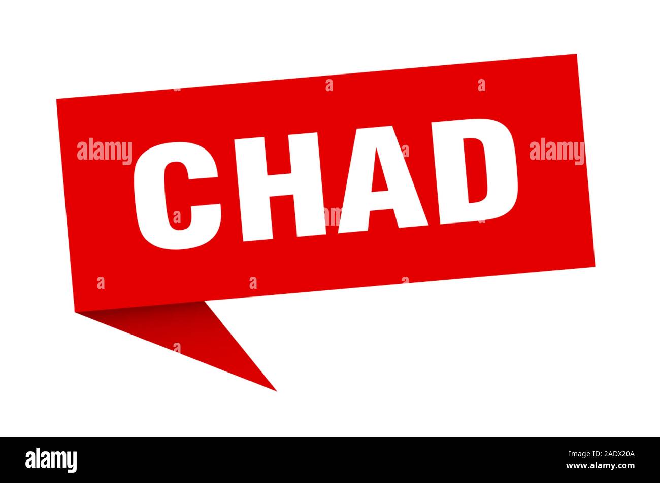 Chad sticker. Red Chad signpost pointer sign Stock Vector Image & Art ...