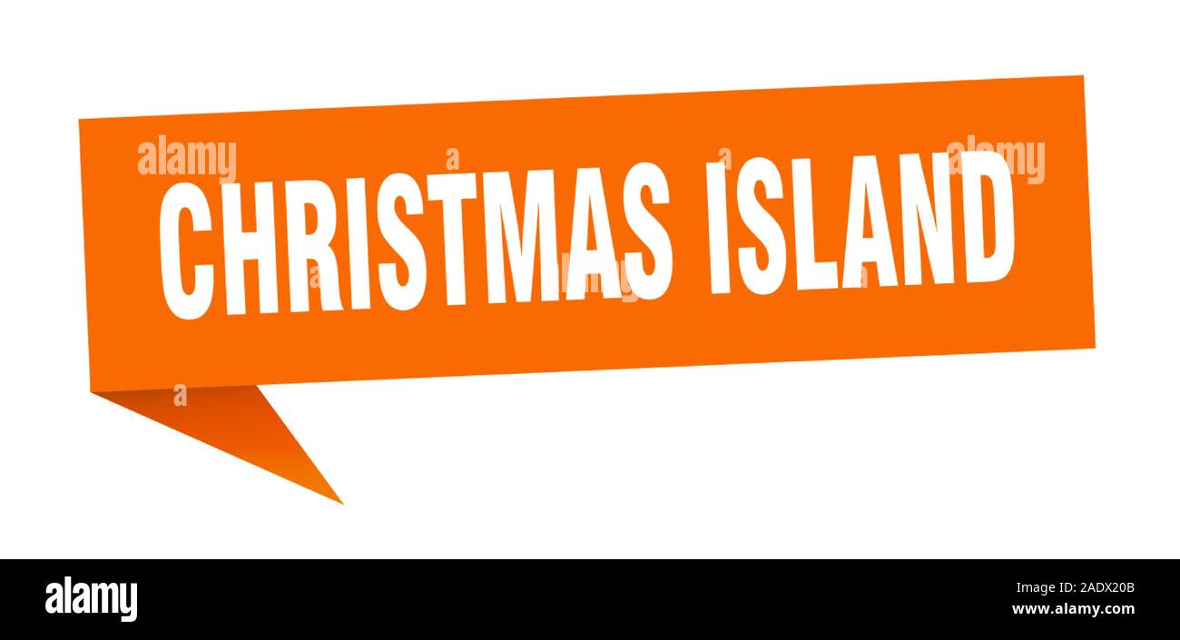 Christmas Island sticker. Orange Christmas Island signpost pointer sign ...