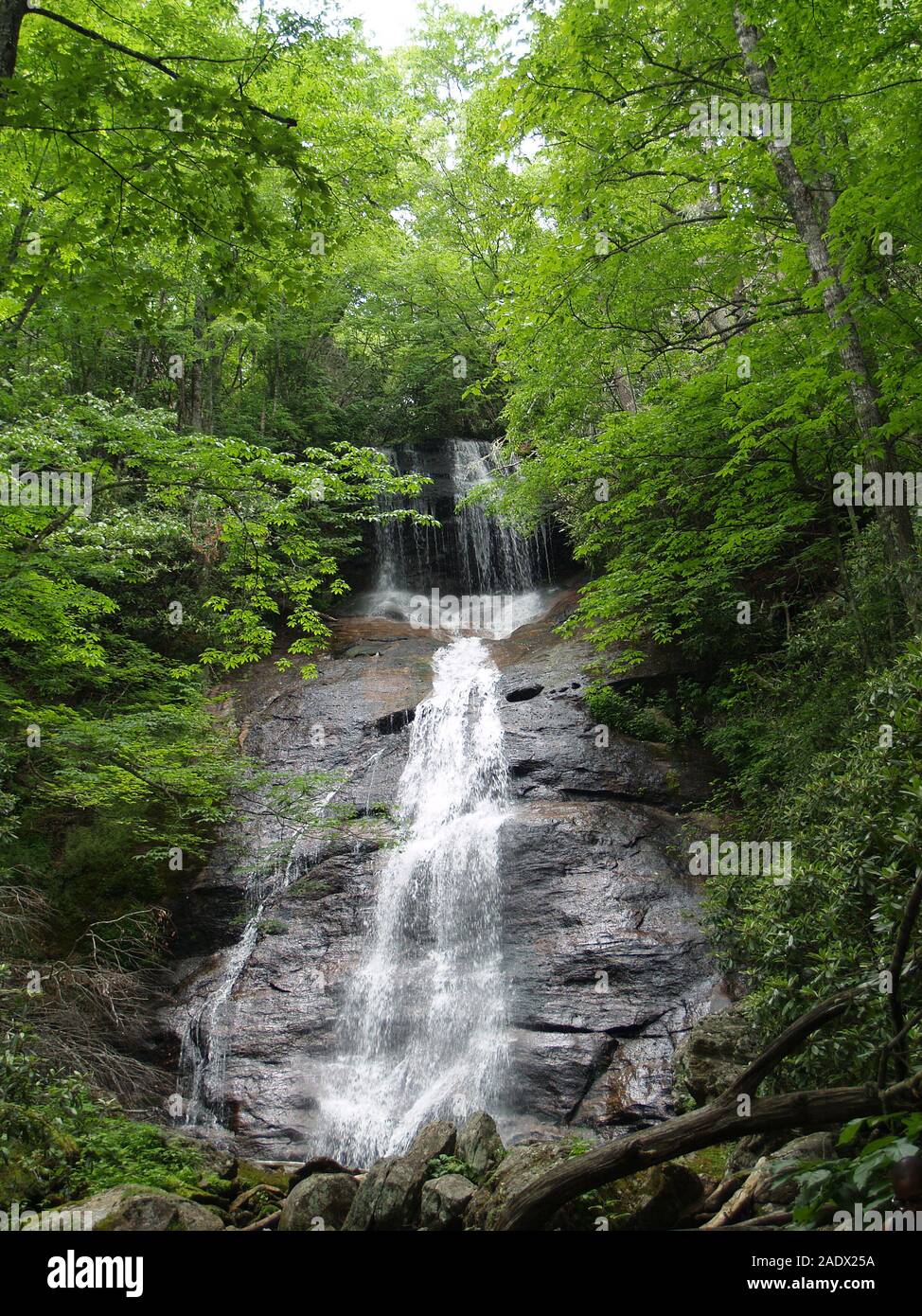 Waterfall,Blue Ridge Mountains Stock Photo - Alamy