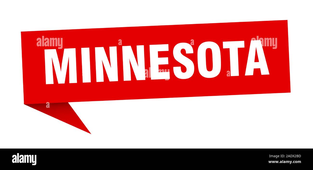 Minnesota sticker. Red Minnesota signpost pointer sign Stock Vector ...