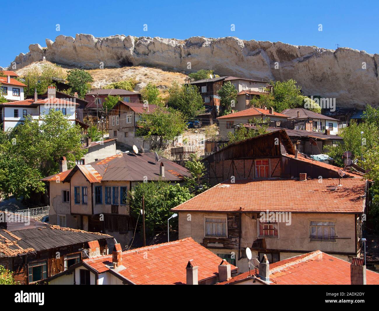 The Beypazari Houses at Ankara,Turkey with interesting rock shapes ...