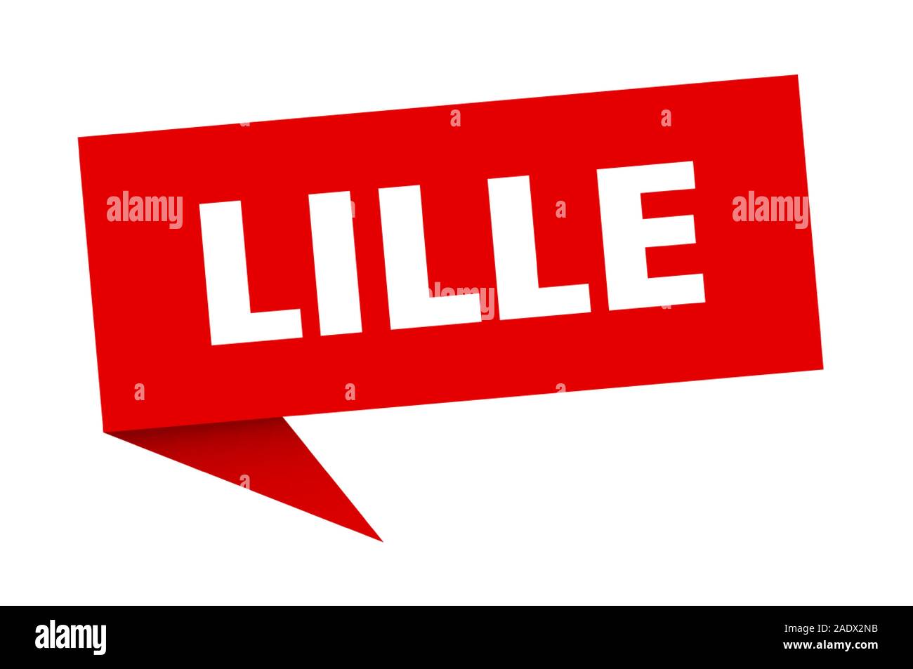 Lille sticker. Red Lille signpost pointer sign Stock Vector Image & Art ...