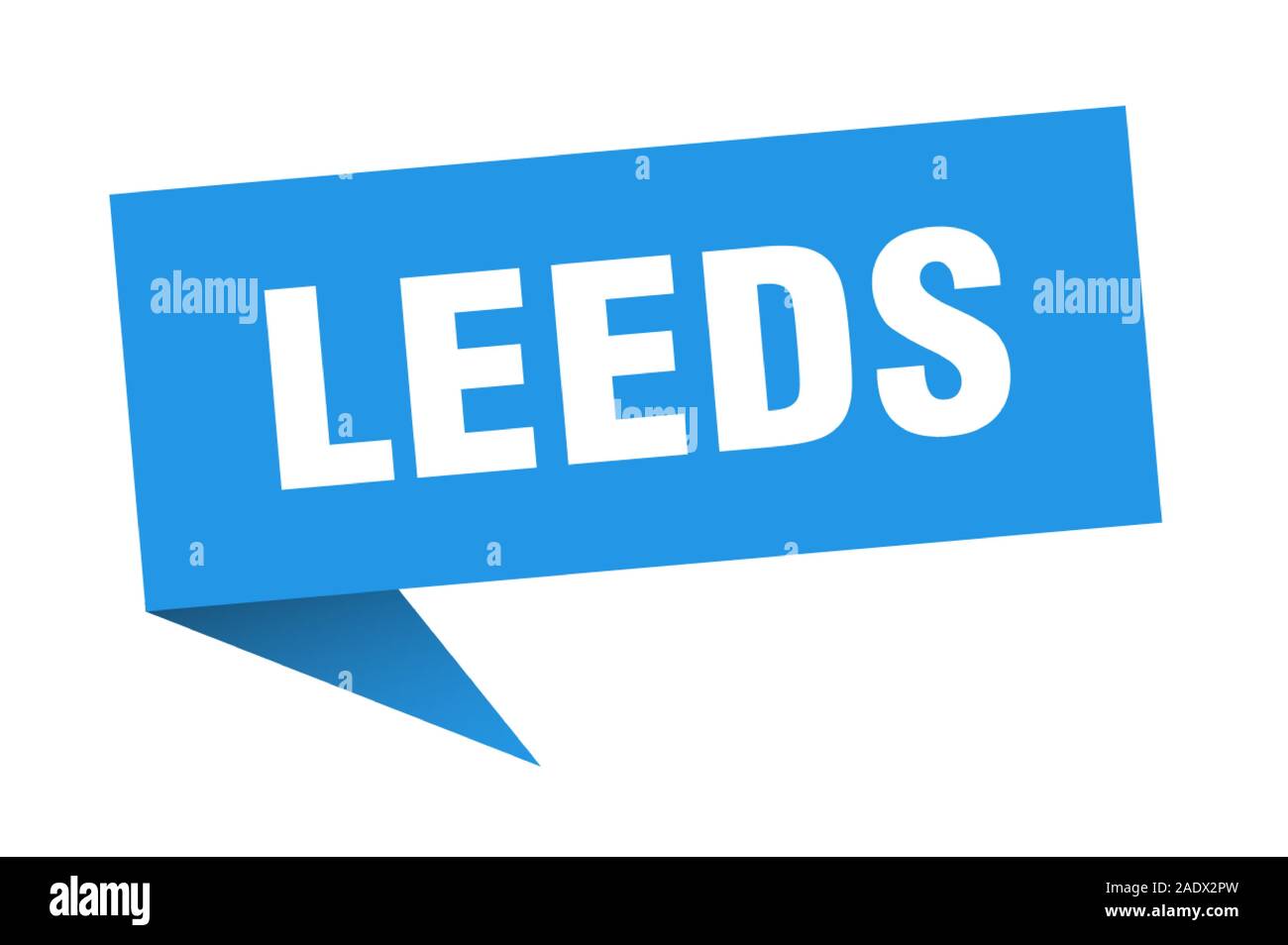 Leeds sticker. Blue Leeds signpost pointer sign Stock Vector Image ...