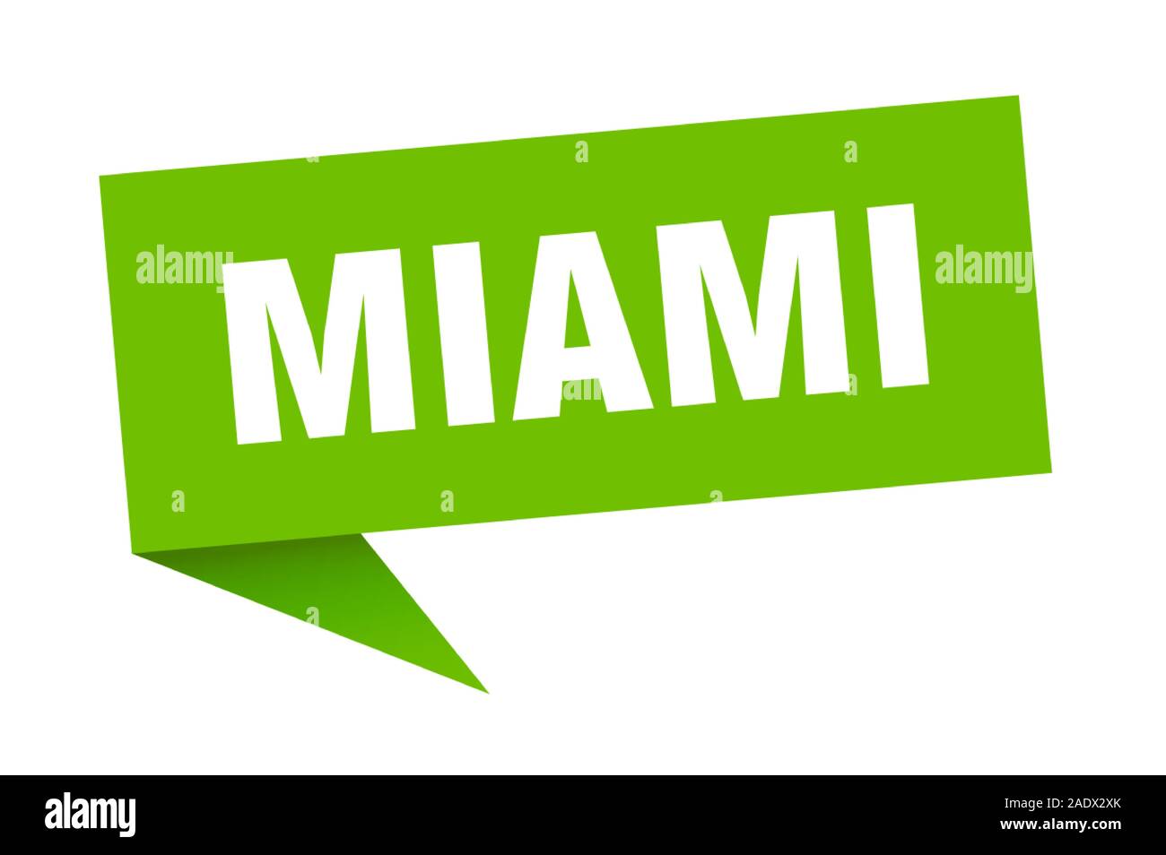 Miami sticker. Green Miami signpost pointer sign Stock Vector Image ...