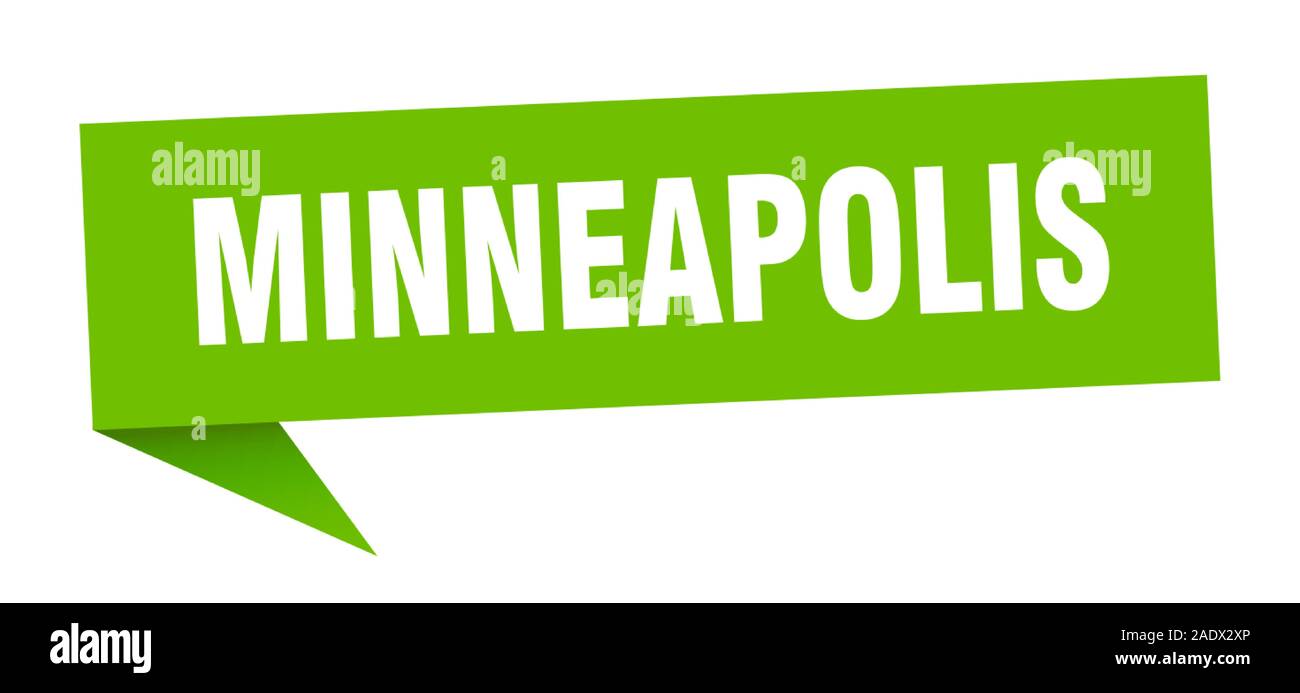 Minneapolis sticker. Green Minneapolis signpost pointer sign Stock ...