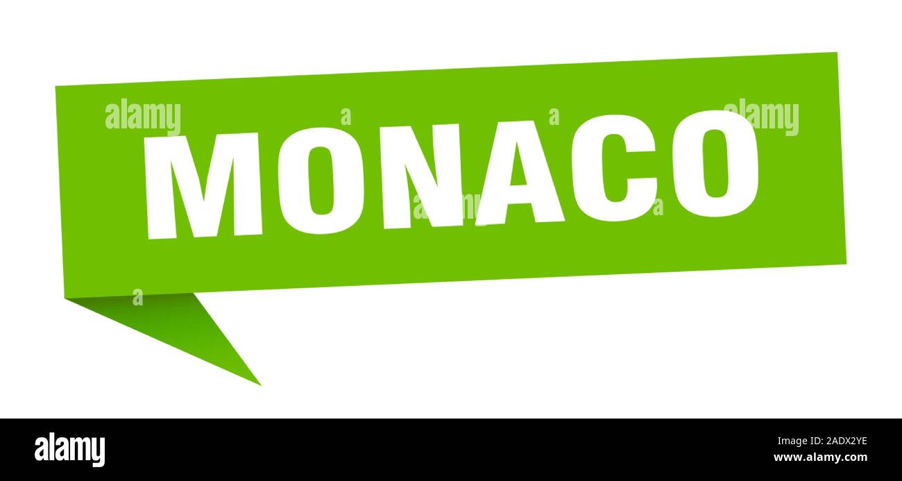 Monaco sticker. Green Monaco signpost pointer sign Stock Vector Image ...